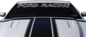 Ford Racing Windshield Banner Decal Sticker Outlined | Custom Made In ...