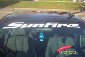 Pontiac Sunfire – Windshield Banner Decal Sticker | MADE IN USA