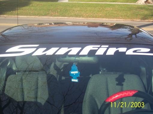Pontiac Sunfire Windshield Decal sticker – Custom Sticker Shop