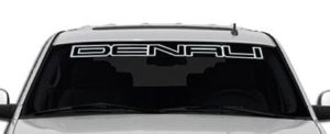 Gmc Yukon Denali Outlined Windshield Banner Decal Sticker | Custom Made ...
