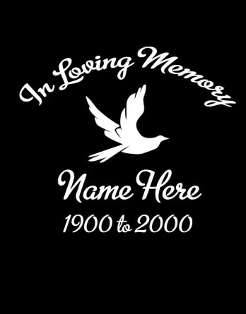 In Loving Memory Decals – Custom Sticker Shop