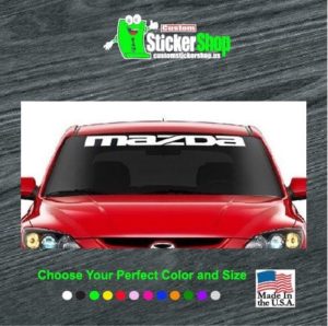 Mazda Windshield Banner Decal Sticker Bold – Custom Sticker Shop