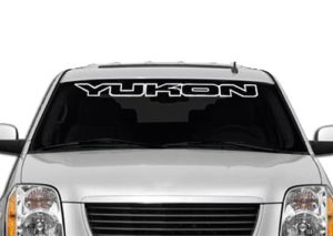 Gmc Yukon Windshield Banner Decal Sticker A2 | Custom Made In the USA ...
