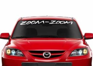 Mazda Zoom Zoom Windshield Banner Decal Sticker | Custom Made In the ...
