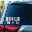Made In Japan Barcode A2 Jdm Car Window Decal Stickers | Custom Made In ...