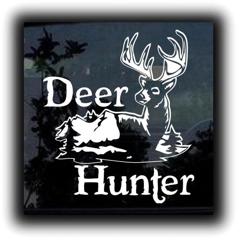 Deer Hunting Window Decal Sticker | Custom Made In the USA | Fast Shipping