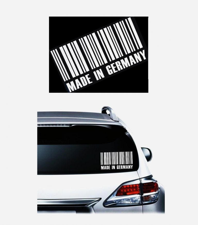 Made In Germany Code Jdm Car Window Decal Stickers | Custom Made In the ...