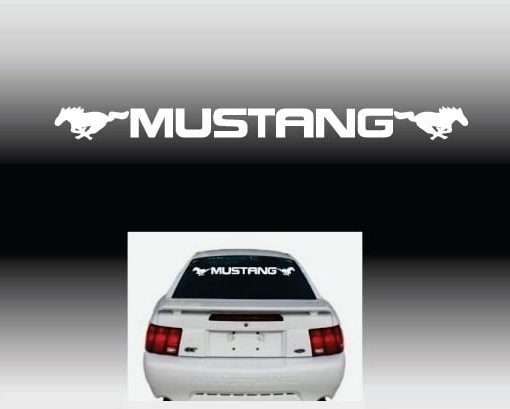Windshield Decal sticker Fits Ford Mustang Pony – Custom Sticker Shop llc