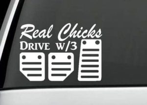 Real Chicks Use 3 Pedals Jdm Car Window Decal Stickers | Custom Made In ...