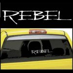Rebel Decal Sticker For Cars And Trucks | Custom Made In the USA | Fast ...
