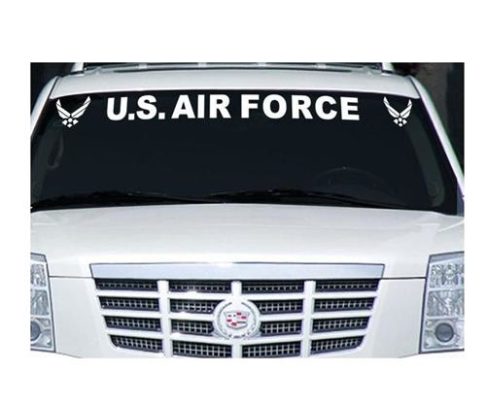 Us Air Force Windshield Banner Decal Sticker | Custom Made In the USA ...