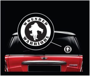 Wounded Warriors Round Window Decal Sticker For Cars And Trucks ...