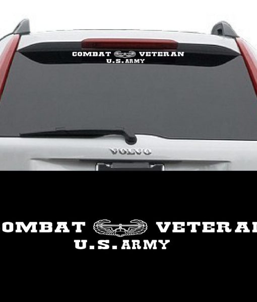 Army Combat Veteran Window Vinly Window Decal sticker – Custom Sticker ...