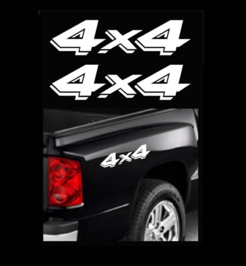 4X4 Pair A12 Sticker Set of 2 – Ford Ford Chevy Dodge Toyota – 4×4 ...