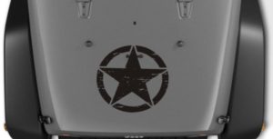 Jeep Weathered Star Jeep Decal Sticker 15″ Inch | Custom Made In the ...