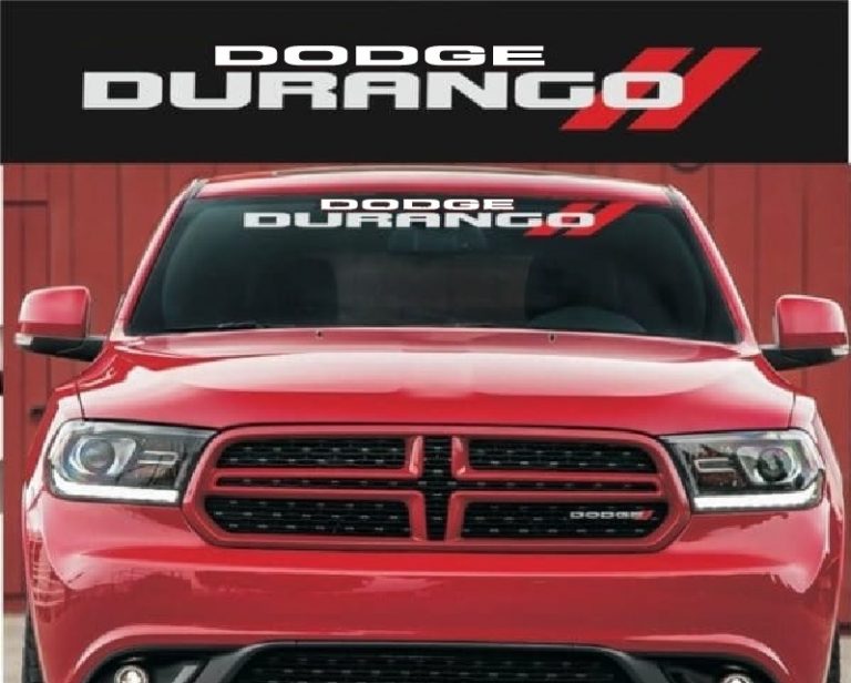 Dodge Durango Hash Mark Windshield Banner Decal Sticker | Custom Made ...