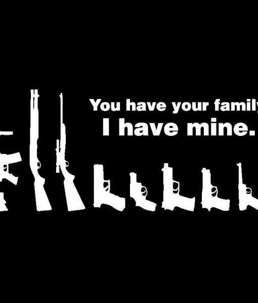 Gun family Decal Sticker – Custom Sticker Shop