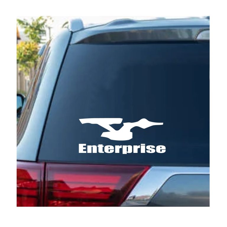 Star trek enterprise window decal Sticker – Custom Sticker Shop