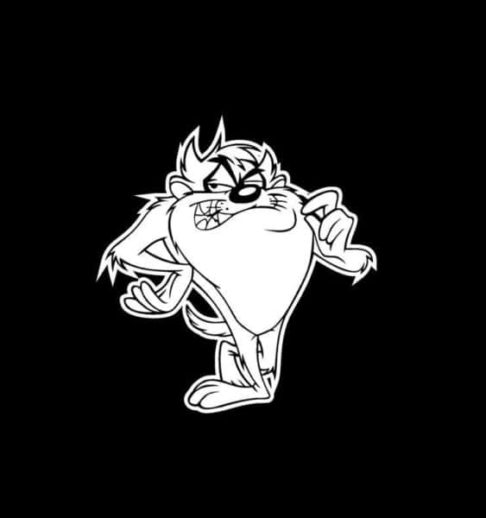 Tazmanian devil Taz a3 Window Decal Sticker – Custom Sticker Shop