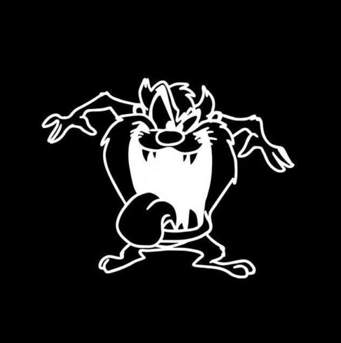 Tazmanian Devil Taz Window Decal Sticker