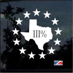 Texas 3 Percenter Decal Sticker For Cars And Trucks | Custom Made In ...