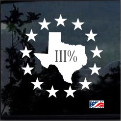 Texas 3 Percenter Decal Sticker For Cars And Trucks | Custom Made In ...
