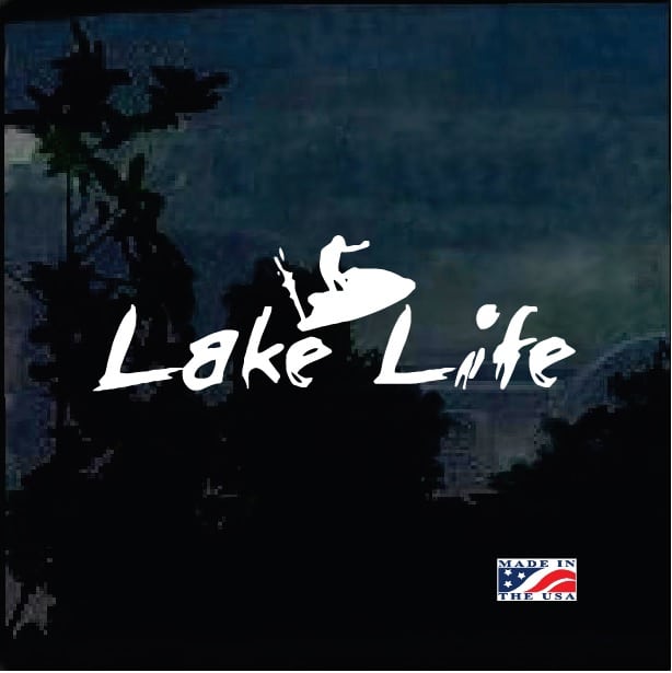 Lake Life Jet Ski Window Decal Sticker – Custom Sticker Shop