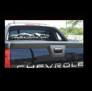 Chevy Avalanche Rear Window Chevy Window Decal Sticker | Custom Made In ...