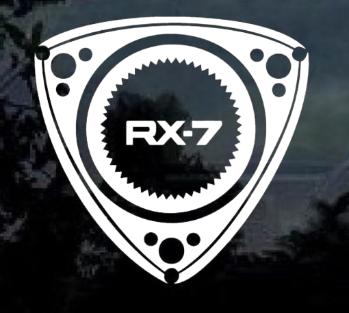 Rotary Engine RX7 RX-7 window decal Sticker – Custom Sticker Shop
