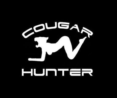 Cougar Hunter Window Decal Sticker | Custom Made In the USA | Fast Shipping