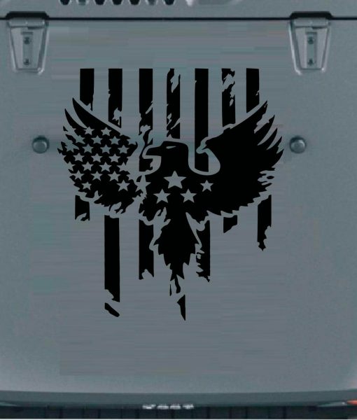 Eagle stars and Stripes Hood Decal Sticker – Custom Sticker Shop