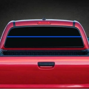 Thin Blue Line Rear Window Vinyl Decal Stickers - Custom Sticker Shop