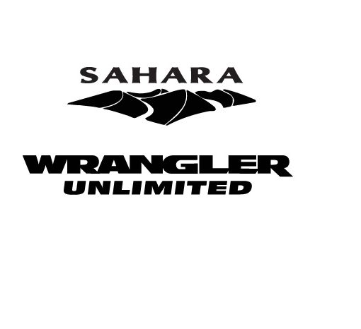 Jeep wrangler Unlimited Sahara Fender Decal Sticker Set of 2 – Custom ...
