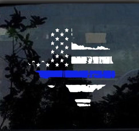 Texas Back the Blue Window Decal Sticker