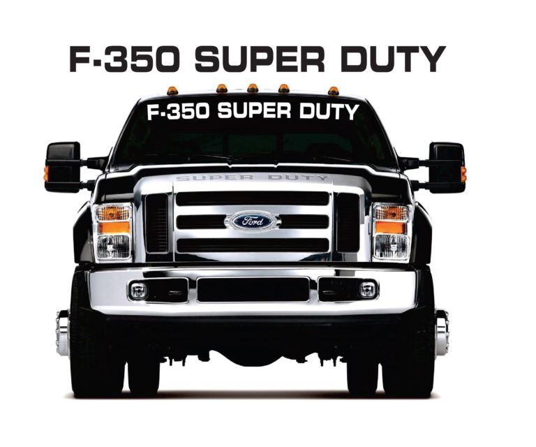 Ford F350 Super Duty Windshield Banner Decal Sticker – Custom Sticker Shop