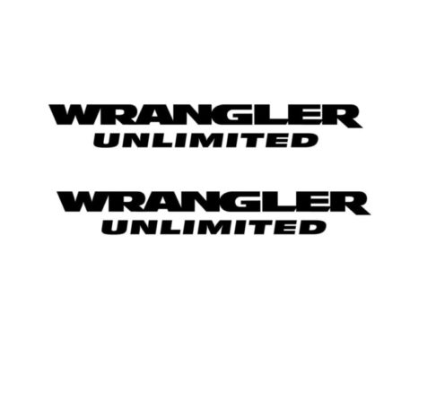 Jeep Wrangler Unlimited Fender Set of 2 11.8 x 1.6 Jeep Decal Stickers