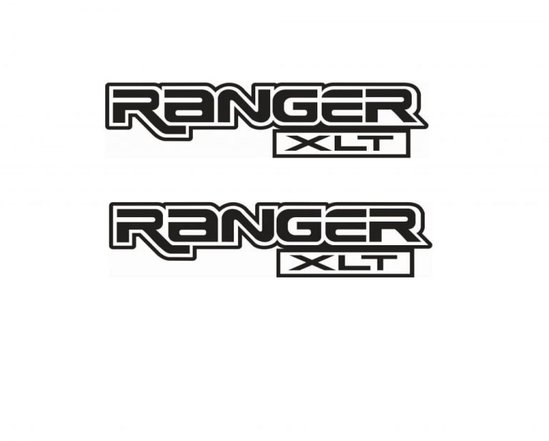 Ford Ranger Xlt bedside Sticker Set of 2 – 18 x 4.1 Truck Decals