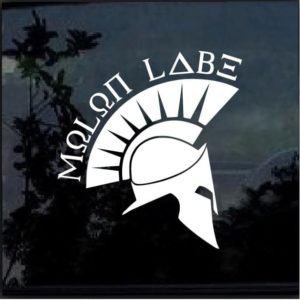 Spartan Molon Labe Window Decal Sticker 3 | Custom Made In the USA ...