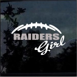 Oakland Raiders Girl Window Decal Sticker | MADE IN USA
