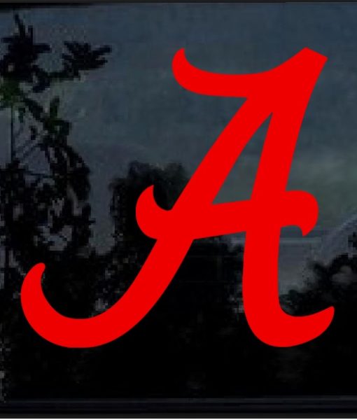 Alabama Crimson Tide A Decal Sticker – Custom Sticker Shop