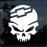 Chevy Punisher Skull Chevy window decal sticker – Custom Sticker Shop