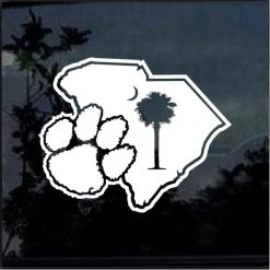 Clemson Tigers Paw Window Decal Sticker
