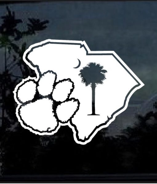 Clemson Tigers Paw Decal Sticker – Custom Sticker Shop