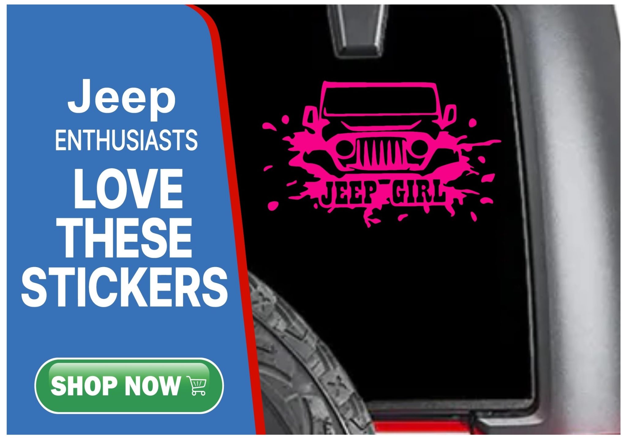 Jeep Girl A4 Jeep – Jeep Wrangler Decals | Custom Made In the USA ...