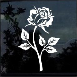 Rose Flower Window Decal Sticker