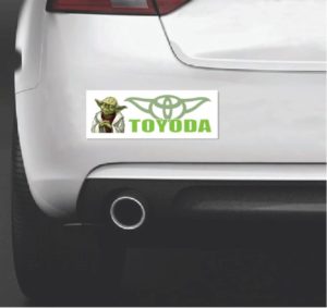 Bumper Stickers – Toyoda Yoda Star Wars | Custom Made In the USA | Fast ...