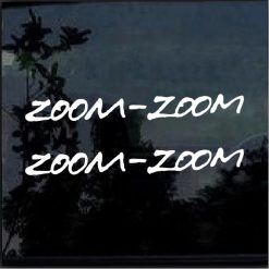 Zoom Zoom Mazda Miata Protege Rx7 Mx5 X2 Window Decal Sticker For Cars ...