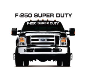 Ford F250 Super Duty Windshield Banner Ford Decal Sticker | Custom Made ...