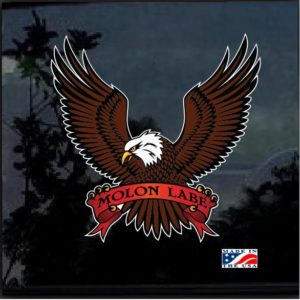 American Eagle Molon Labe Color Outdoor Molon Labe Window Decal Sticker ...