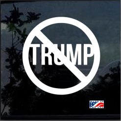 NO Trump Truck Window Decal Sticker – Custom Sticker Shop